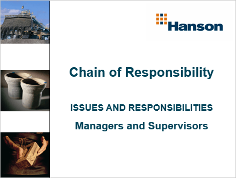 NRSPP Australia - Hanson's Operational Chain of Responsibility Files