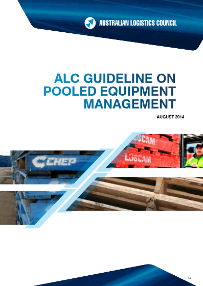 NRSPP Australia - Guideline on Pooled Equipment Management (Pallets)