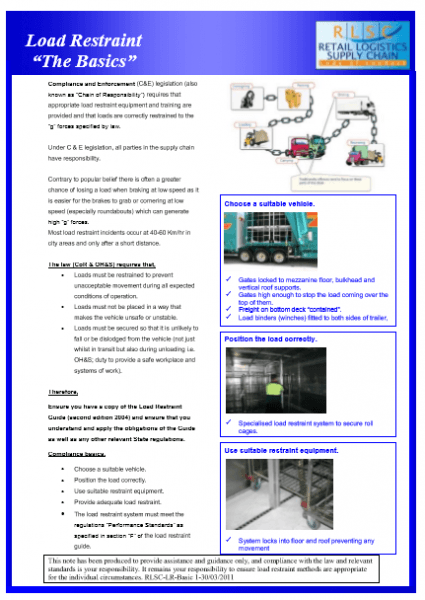 NRSPP Australia - Load Restraint "The Basics"