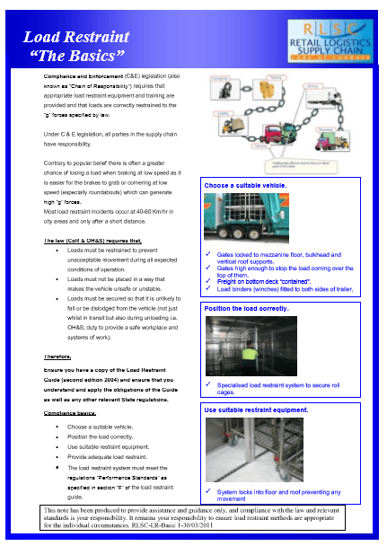 NRSPP Australia - Load Restraint "The Basics"