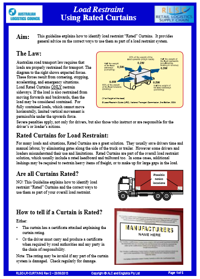 NRSPP Australia - Load Restraint Using Rated Curtains