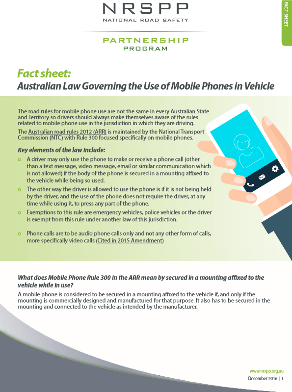 NRSPP Australia - NRSPP Fact Sheet: Australian Laws Governing the Use ...