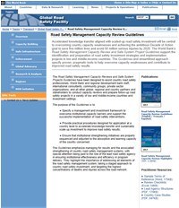 The World Bank: Global Road Safety Facility - Road Safety Management ...
