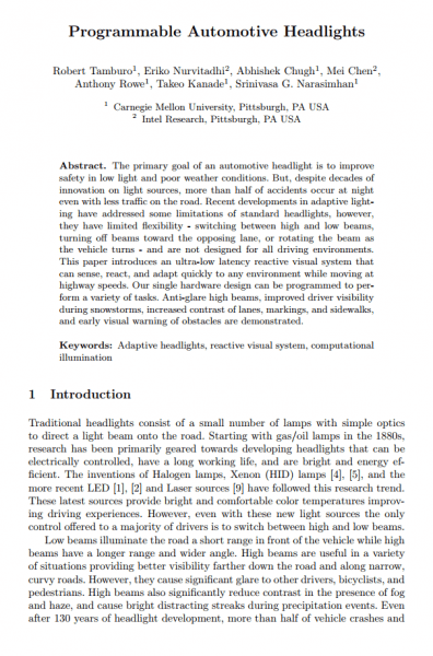 NRSPP Australia - Programmable Automotive Headlights