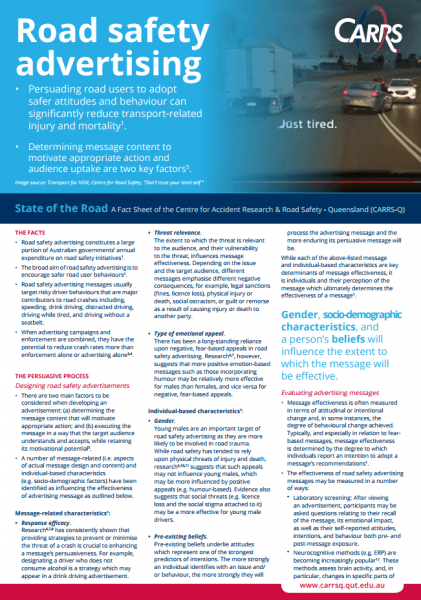 NRSPP Australia » State of the Road: Road Safety Advertising