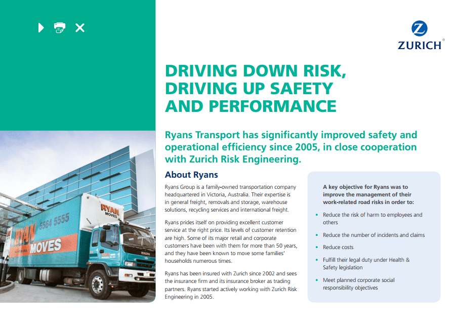 NRSPP Australia - Ryans Transport - Driving Down Risk, Driving up ...