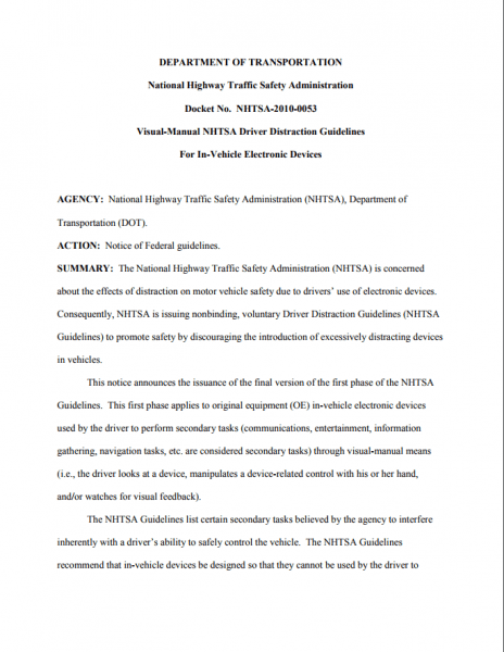 NRSPP Australia - Visual-Manual NHTSA Driver Distraction Guidelines For ...