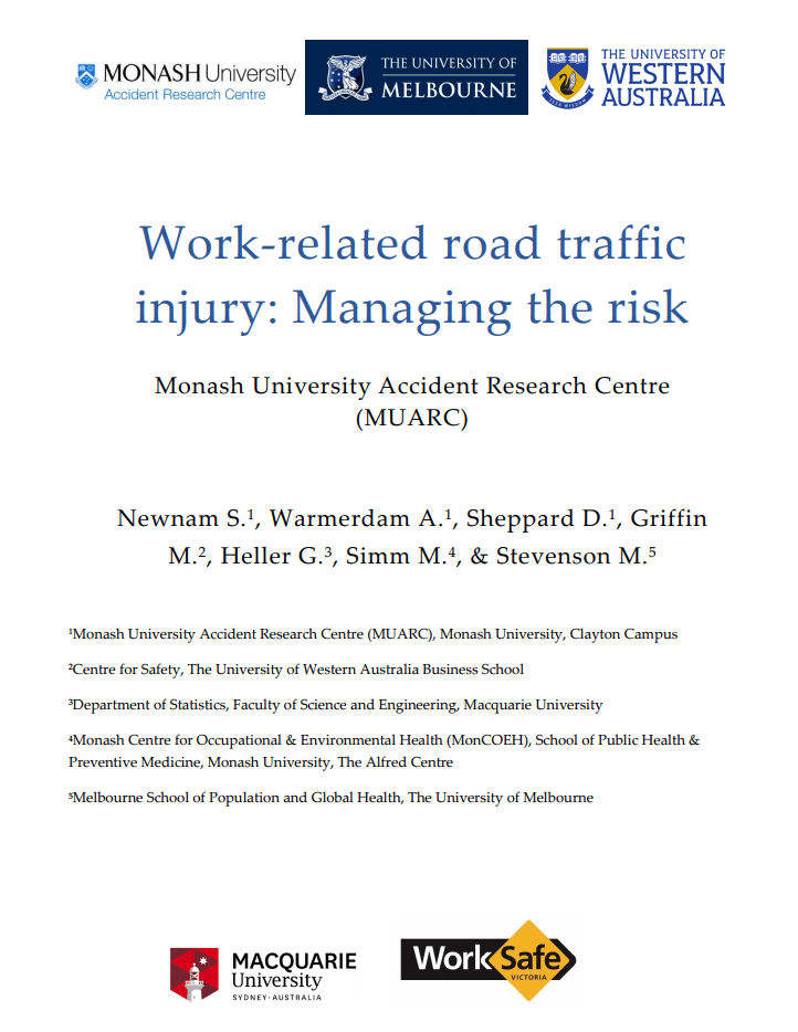 NRSPP Australia - Work-related road traffic injury: Managing the risk