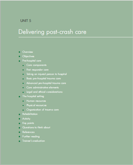 NRSPP Australia - Delivering post-crash care