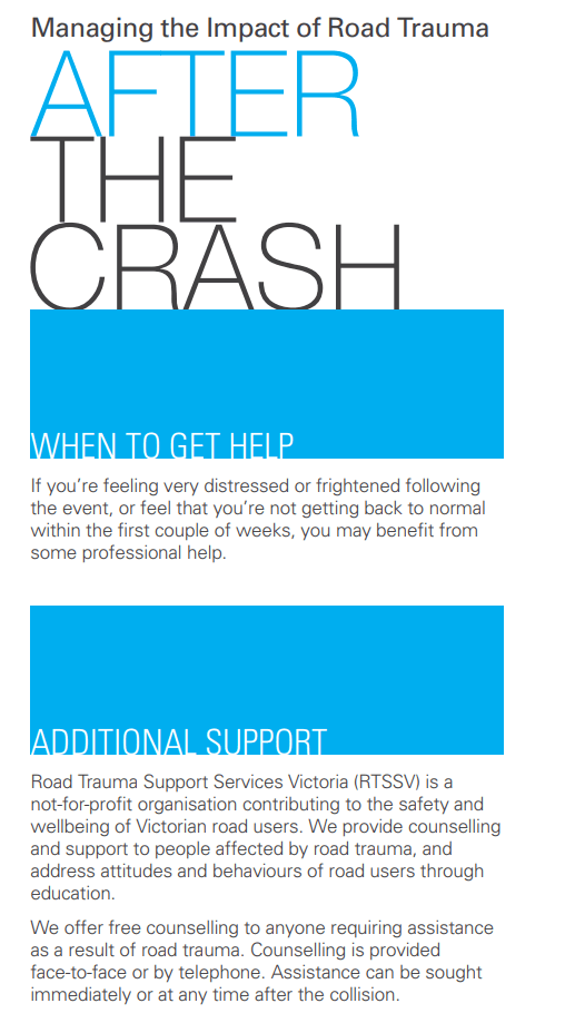 NRSPP Australia - Managing the Impact of Road Trauma: After the Crash