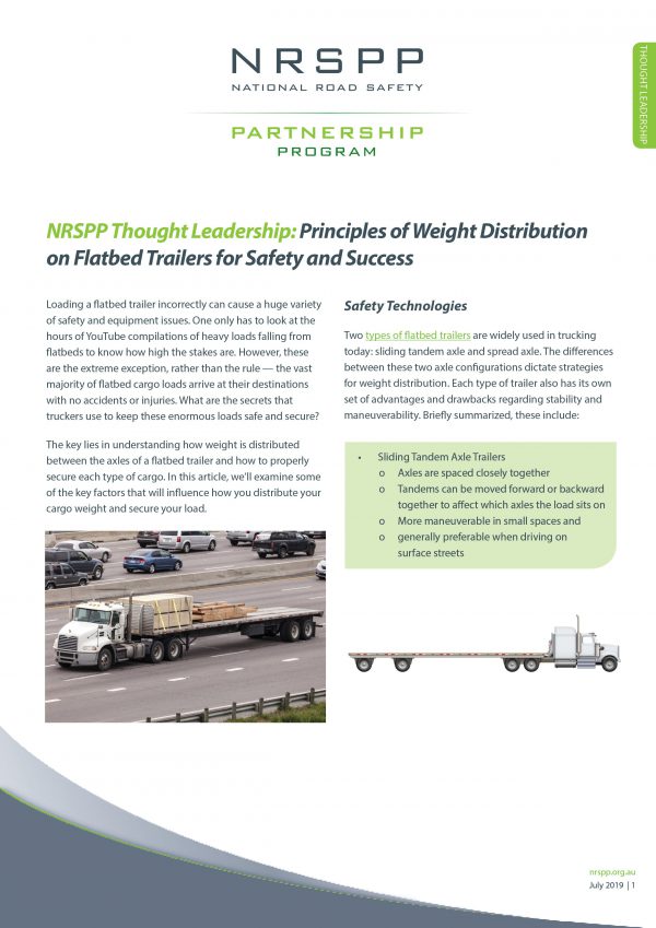 NRSPP Australia - NRSPP Thought Leadership: Principles of Weight ...