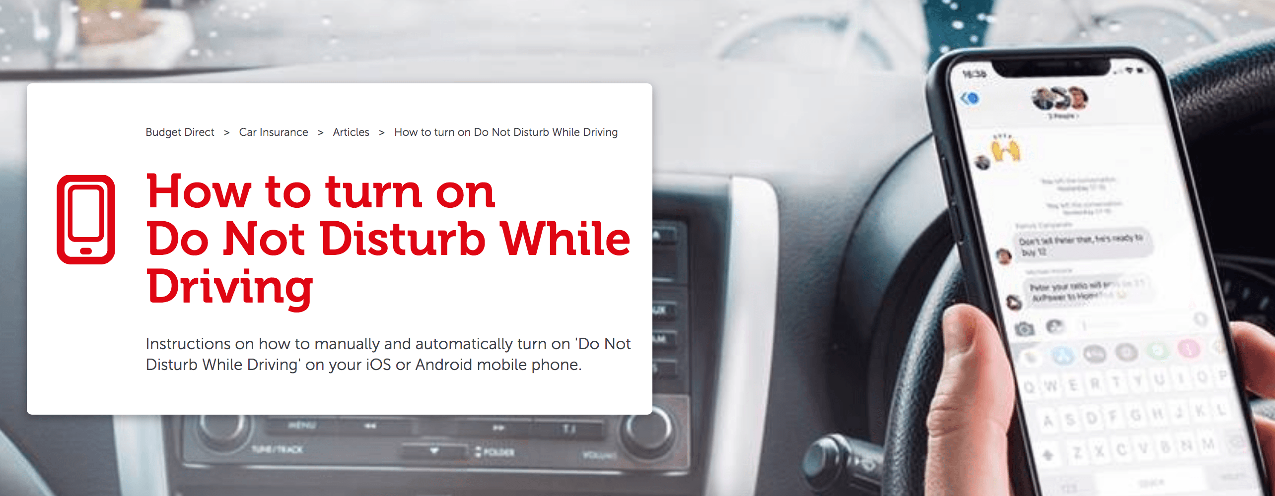NRSPP Australia - How to turn on Do Not Disturb While Driving