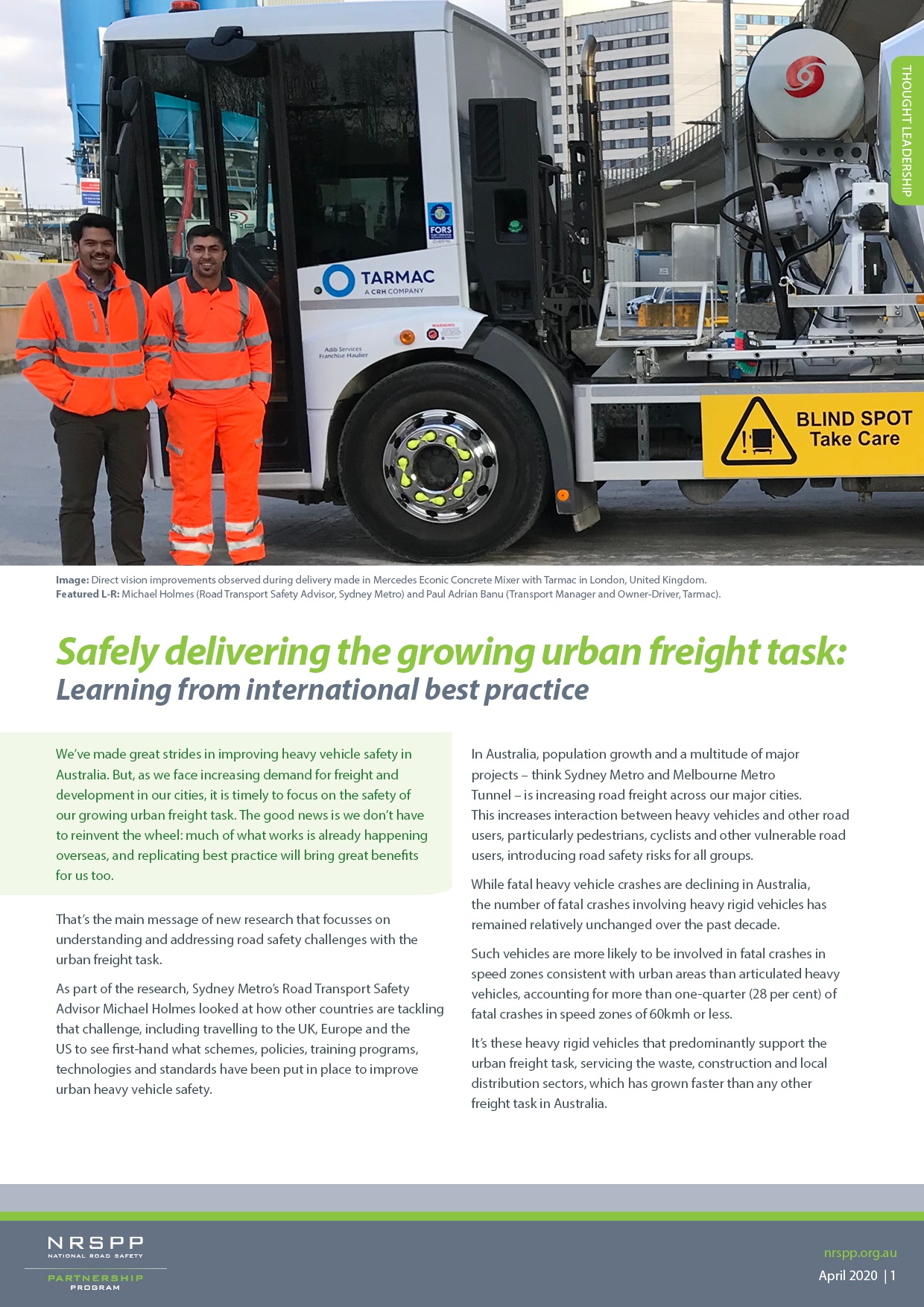 NRSPP Australia - NRSPP Thought Leadership: Safely delivering the ...