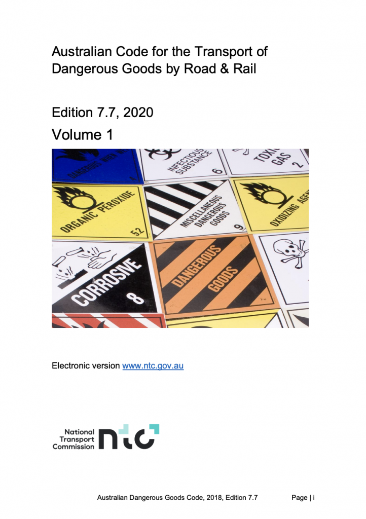 NRSPP Australia - Australian Code for the Transport of Dangerous Goods ...
