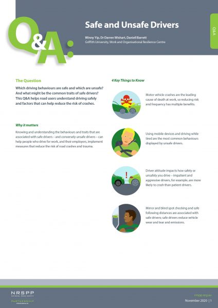 NRSPP Australia » NRSPP Q&A: Safe and Unsafe Drivers