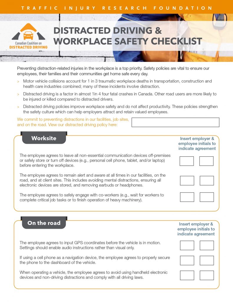 NRSPP Australia - Distracted Driving and Workplace Safety – Form and ...