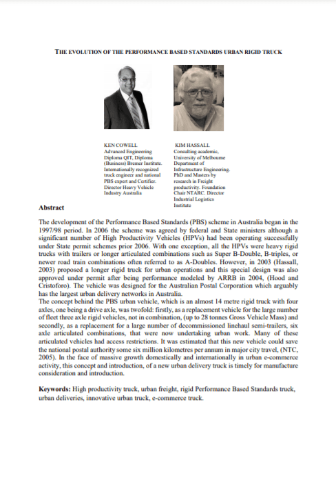 NRSPP Australia - The Evolution of the Performance Based Standards ...