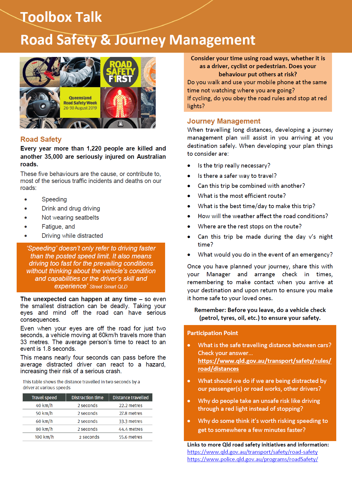 NRSPP Australia - Journey Management Guides