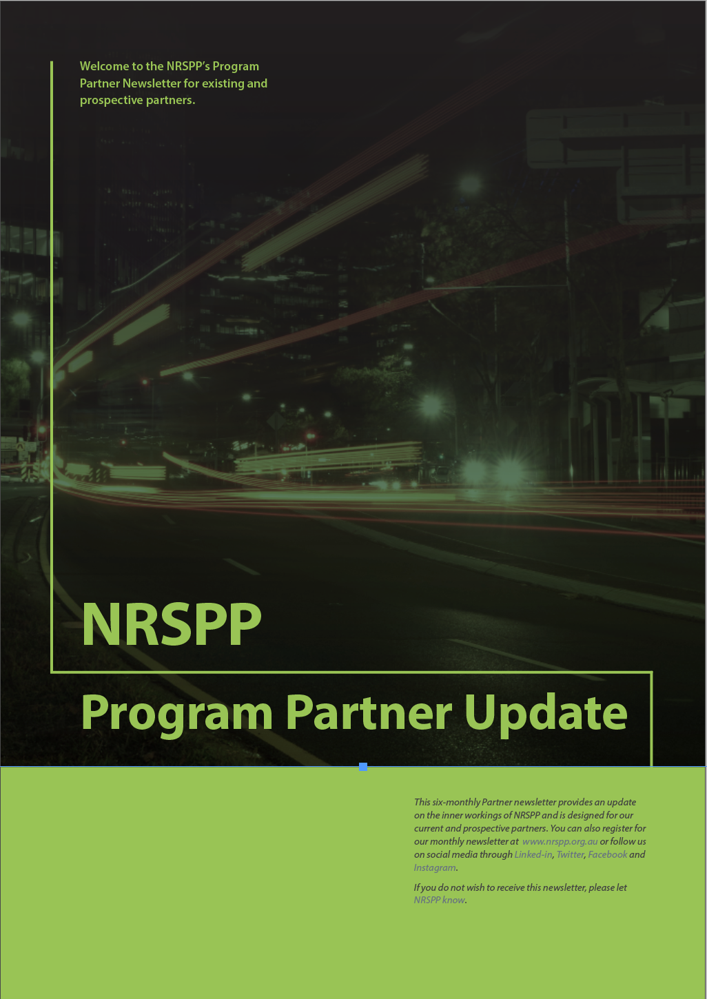 NRSPP Australia - NRSPP Program Partner Newsletter – June 2024