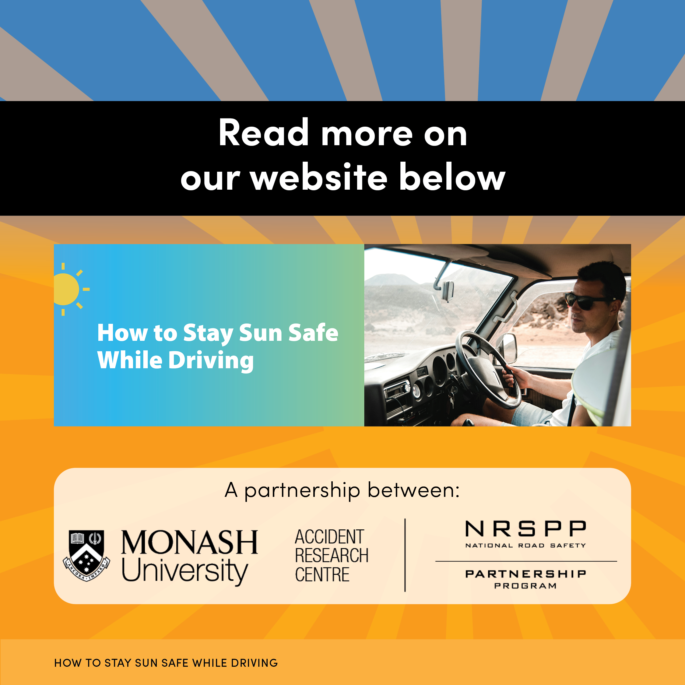NRSPP Australia - How To Stay Sun Safe While Driving